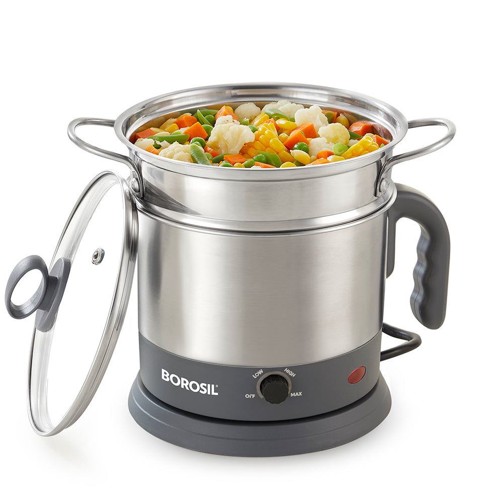 Buy Borosil Quick Multi Kettle, 1.3L 600W at Best Price Online in India ...