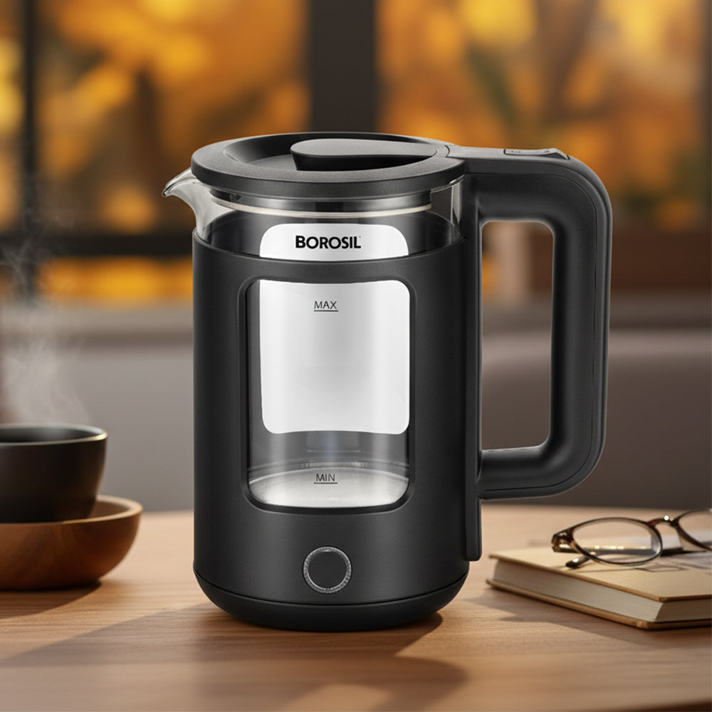 Buy Borosil Cooltouch 1.5L Electric Glass Kettle, 1380 W