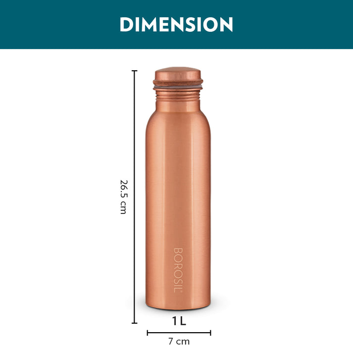 Borosil Copper Bottle 1 L at Best Price Online in India - Borosil