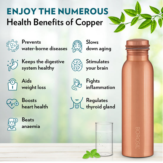 Borosil Copper Bottle 1 L at Best Price Online in India - Borosil