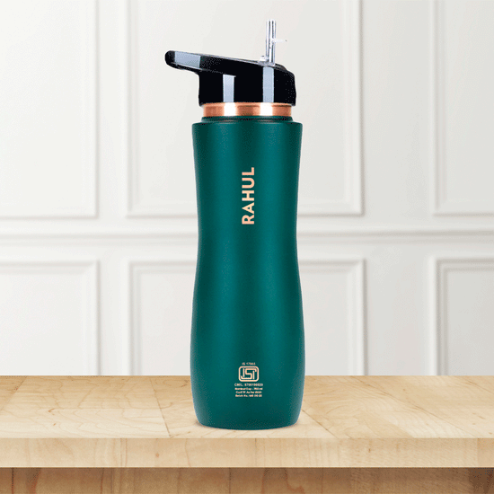 Borosil Sipper Copper Bottle Green, Personalised 750 ml at Best Price ...