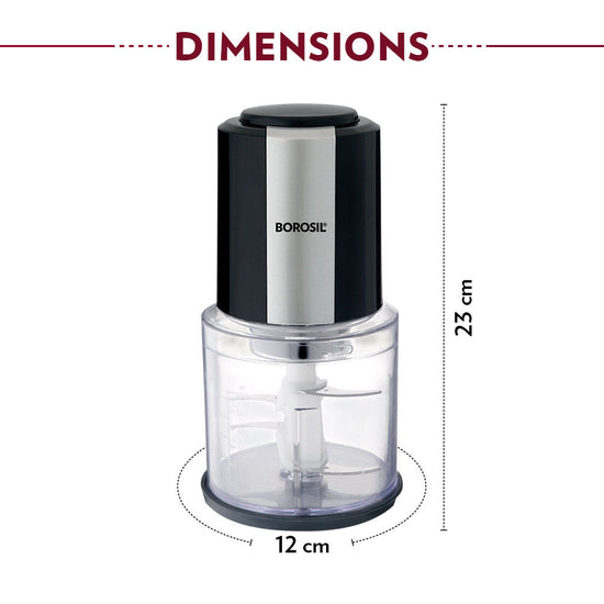 Buy Borosil Chef Delite Chopper 300W with Dual Blade @ Upto 21% Off