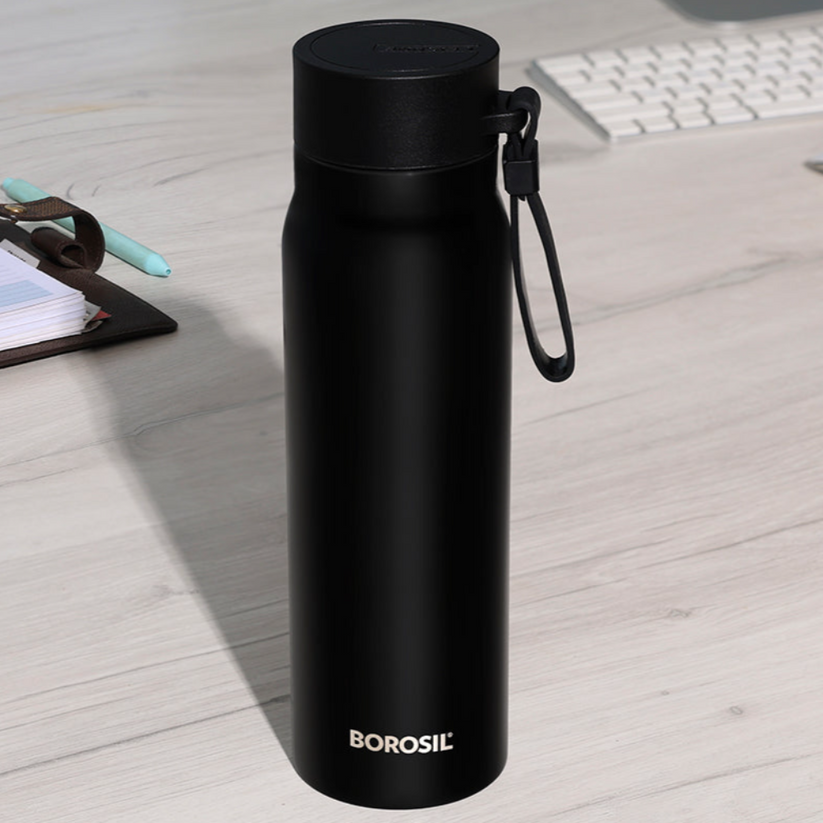 Borosil Bliss Bottle, Black, 500 ml at Best Price Online in India - Borosil