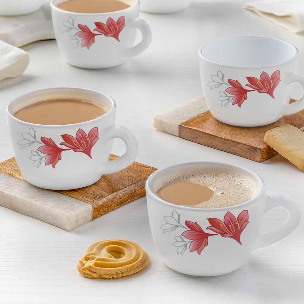 Buy Ruby Cup Set 140 ml x 6 at Best Price Online in India - Borosil