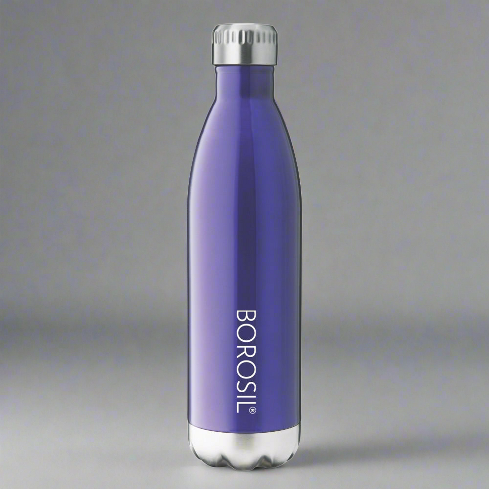 Double Wall Vacuum Insulated Bolt Trans Blue Thermo Flask Bottle, 500ml