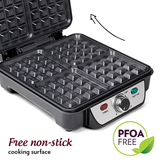 Borosil Jumbo Waffle Maker 1100W